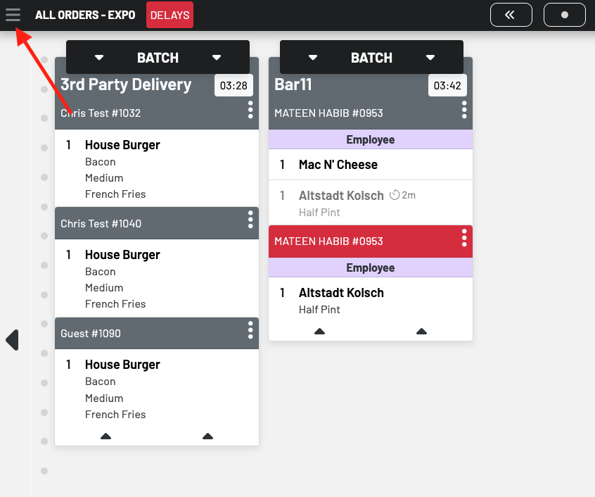 KDS: Settings Overview